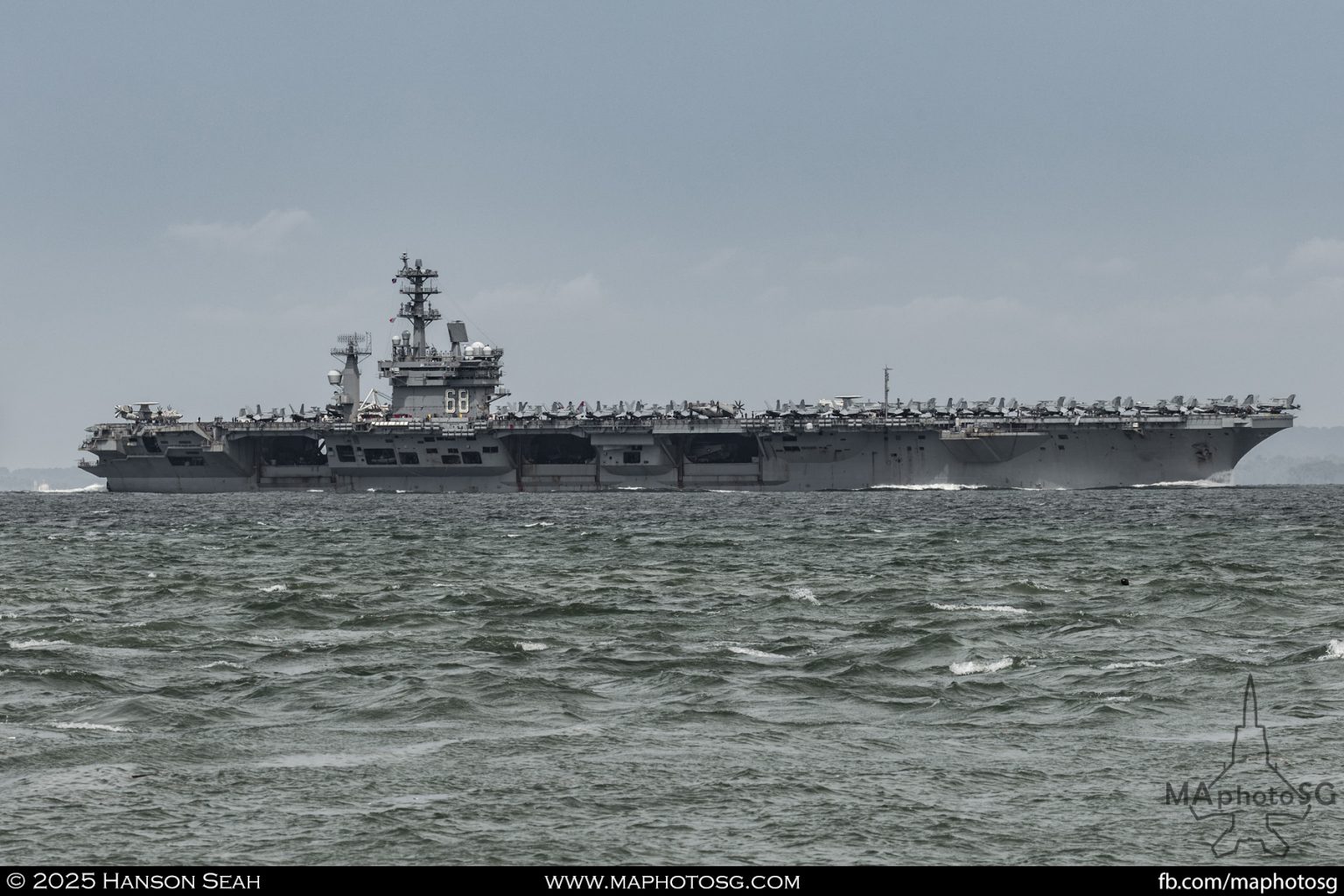 USS Nimitz (CVN-68) Transits the Singapore Strait ⋆ MAphotoSG